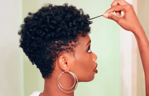 VIDEO: Unique Curly Hairstyle for Short Natural Hair - Perm Rod Set by ...
